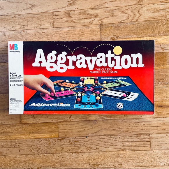 Milton Bradley | Games | Vintage Milton Bradley 989 Aggravation The ...